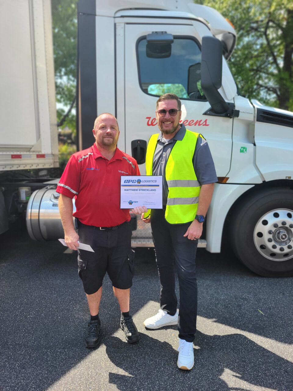 Safe Driver Awards-August 2023 - CPC Logistics